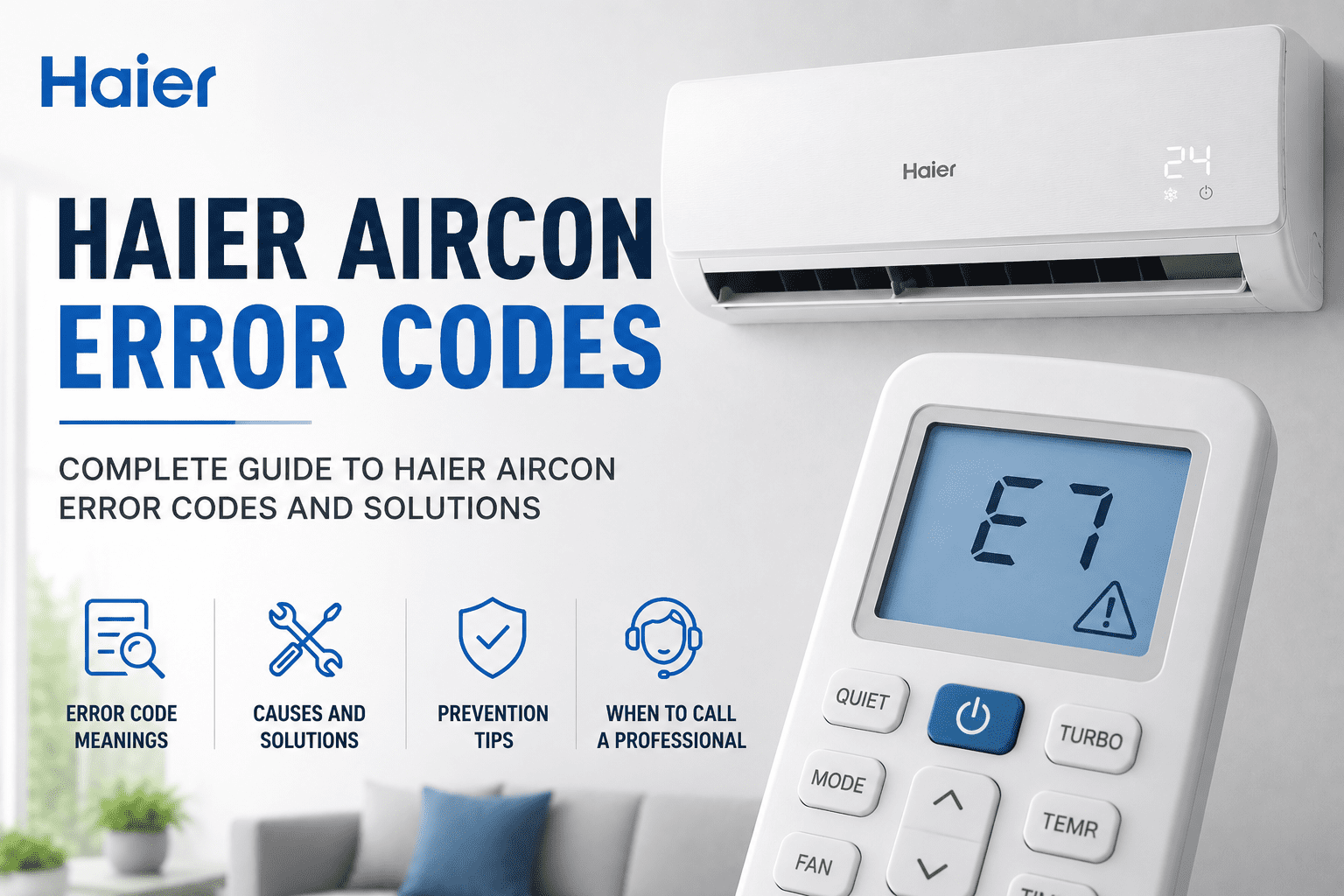 Haier Aircon Error Codes Singapore | Lion City Aircon